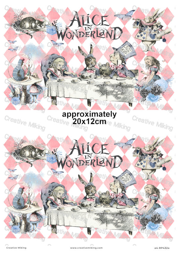 Victorian Wonderland Storybook Characters Decoupage Paper | RP432a ...