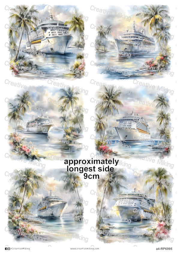 Cruise Ship Decoupage Paper | RP6995 – Creative Miking
